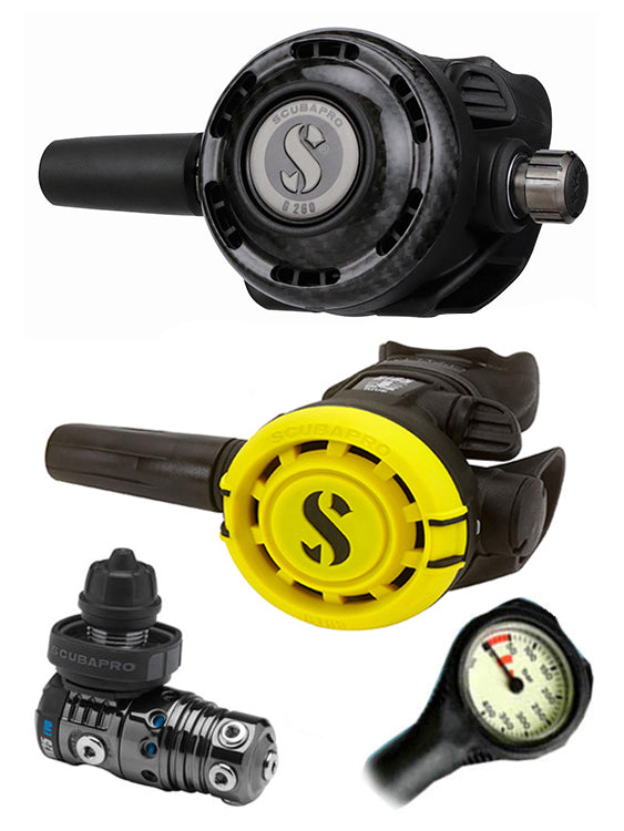 Scubapro MK25 Evo Black Tech / G260 Carbon / Octopus + SPG ($1989 ...