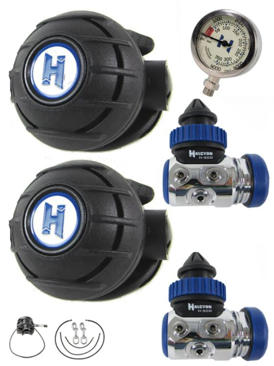 Halcyon Aura Tech Diver Regulator Set ($1999) | ODG Australia