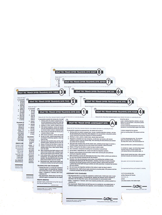 PADI Slates: Tec Trimix Instructor Cue Cards ($65) | ODG Australia